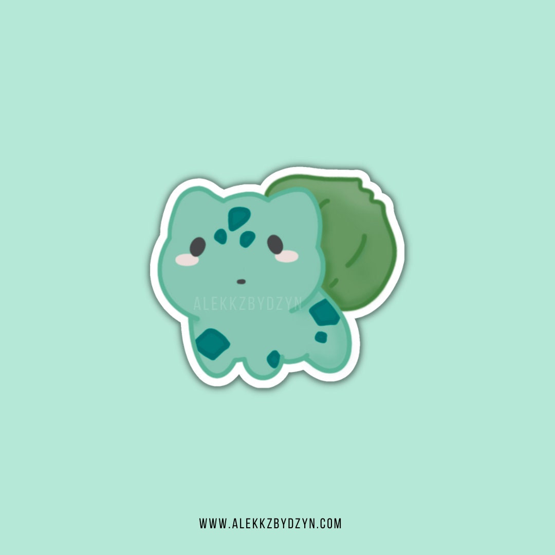 Chibi Bulbasaur Sprite Sticker Bulbasaur Sticker Kawaii Bulbasaur ...