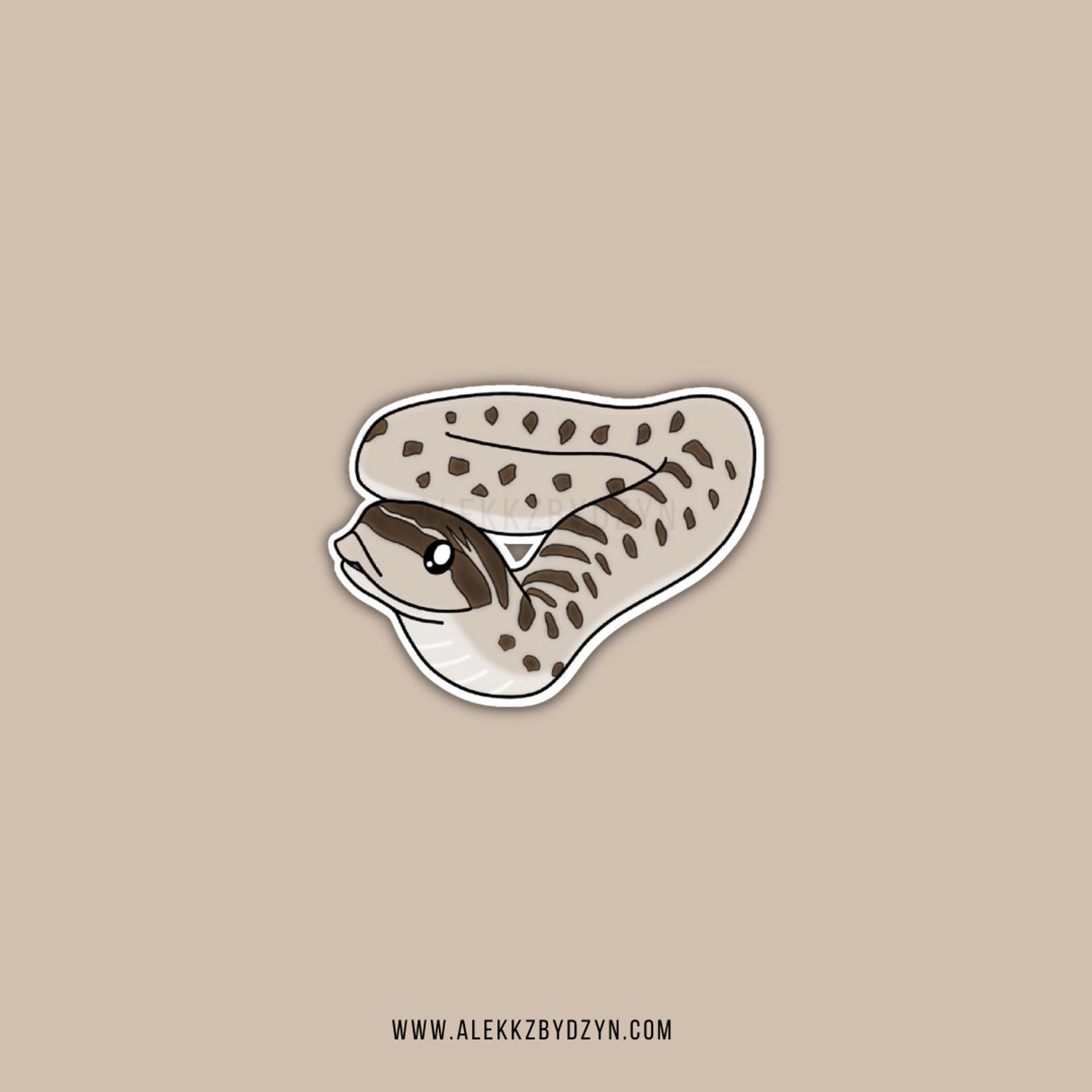 Danger Noodle Hognose Snake Sticker Cute Snake Sticker Hognose Snake ...
