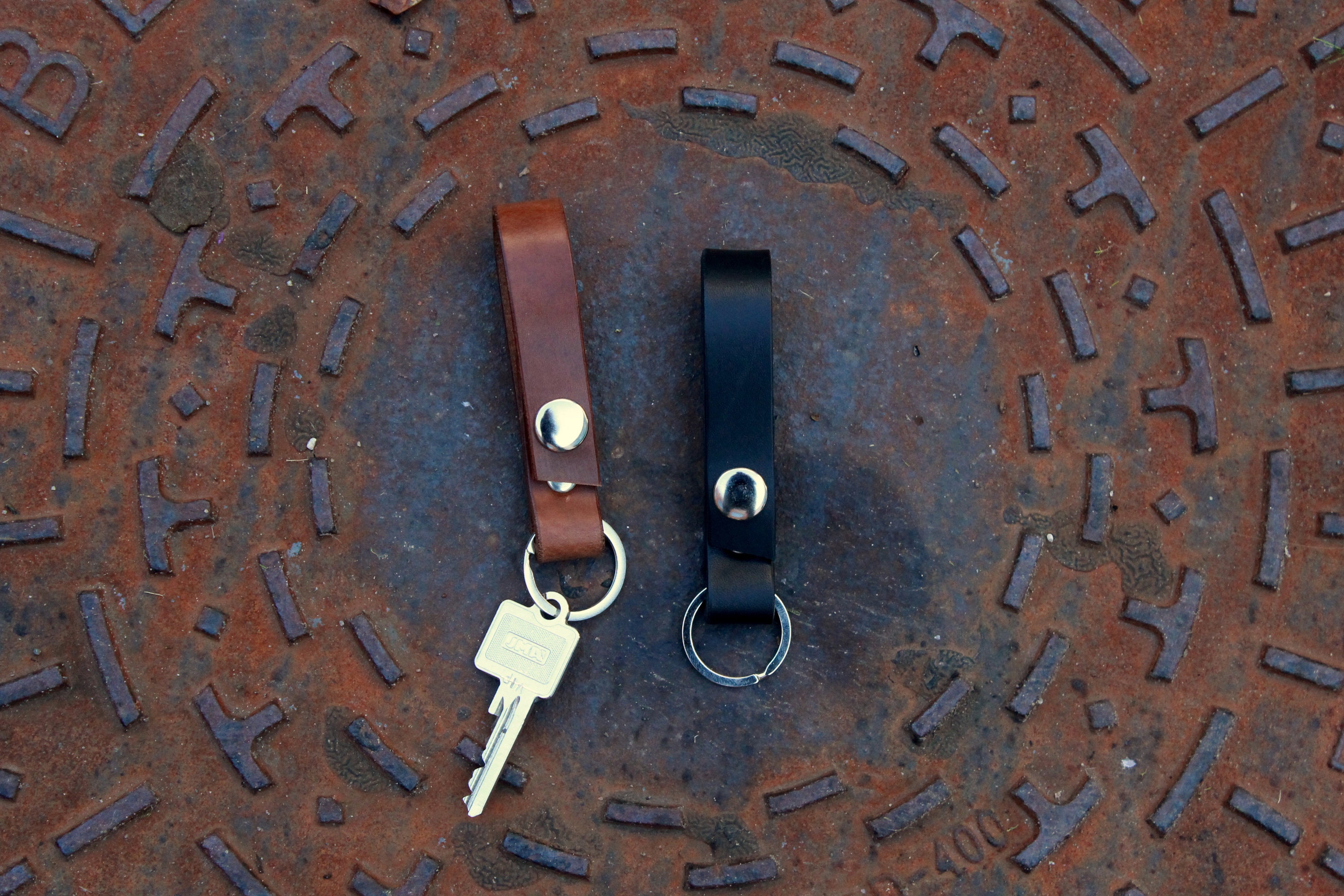 Leather Keychain Leather Keyring Keyholder Belt Loop Key Chain | Etsy