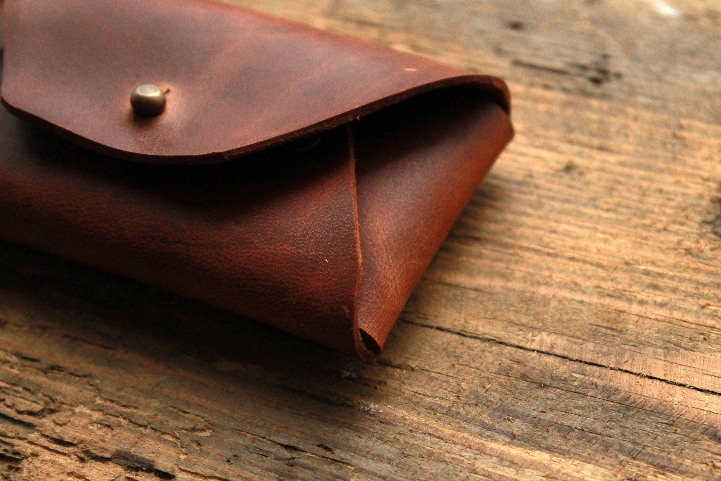 Minimalist wallet leather business card holder business card | Etsy