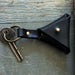 Leather Keychain, Leather Key Holder, Triangle Key Fob, Small Coin ...