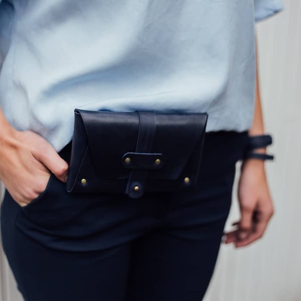 Leather Hip Bag - Etsy