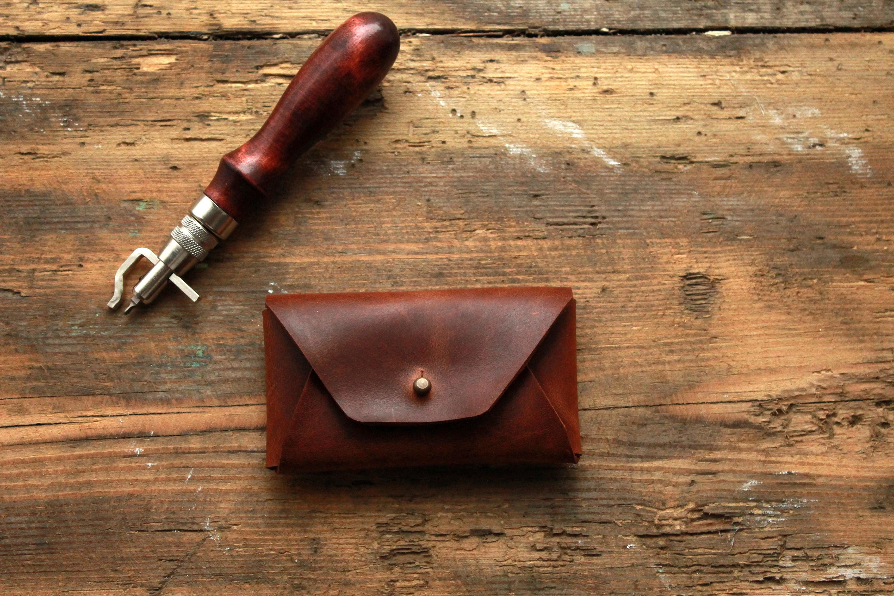 Minimalist wallet leather business card holder business card | Etsy