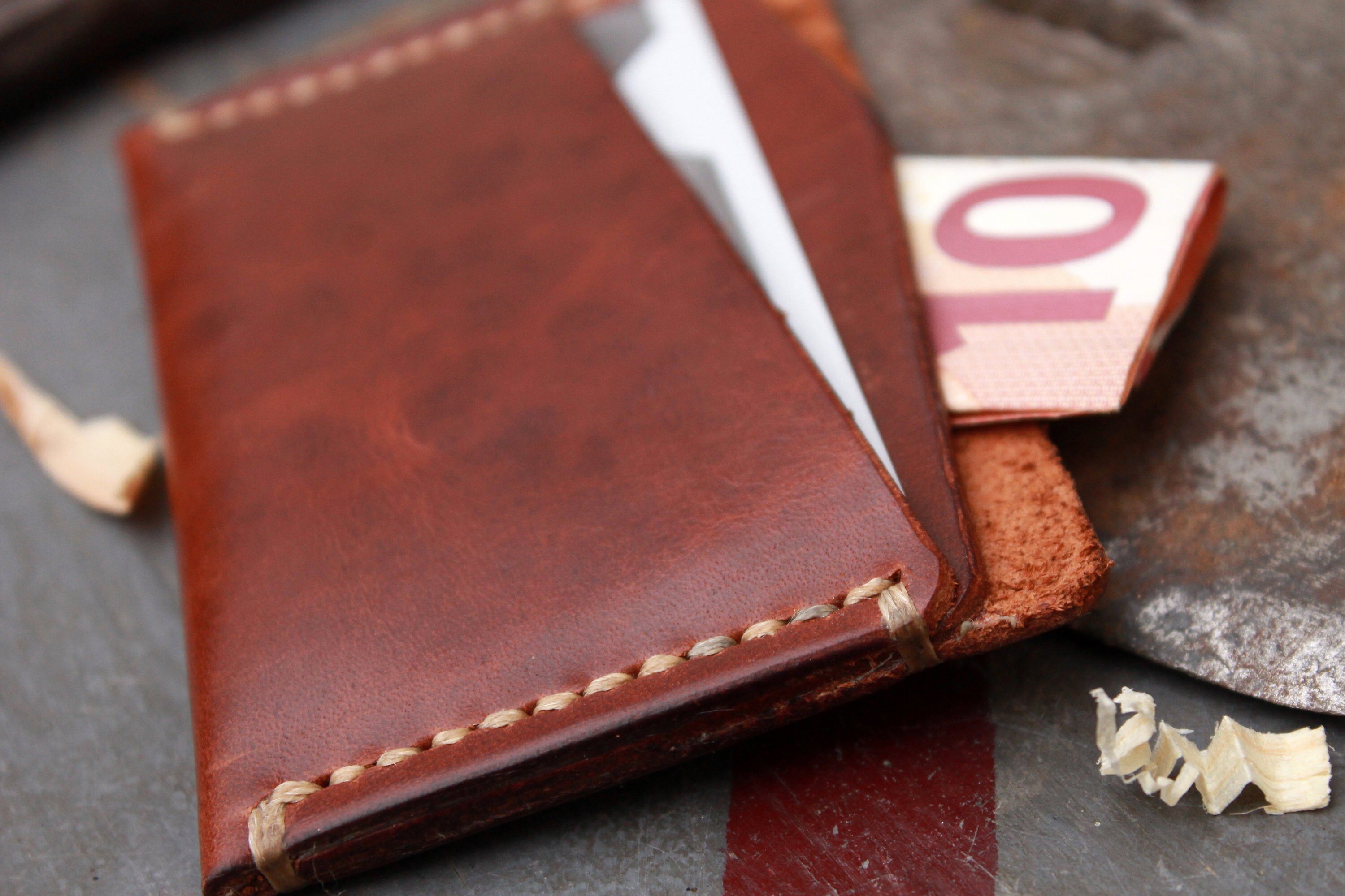 Front Pocket Wallet Thin Card Wallet Leather Wallet Slim Mens | Etsy