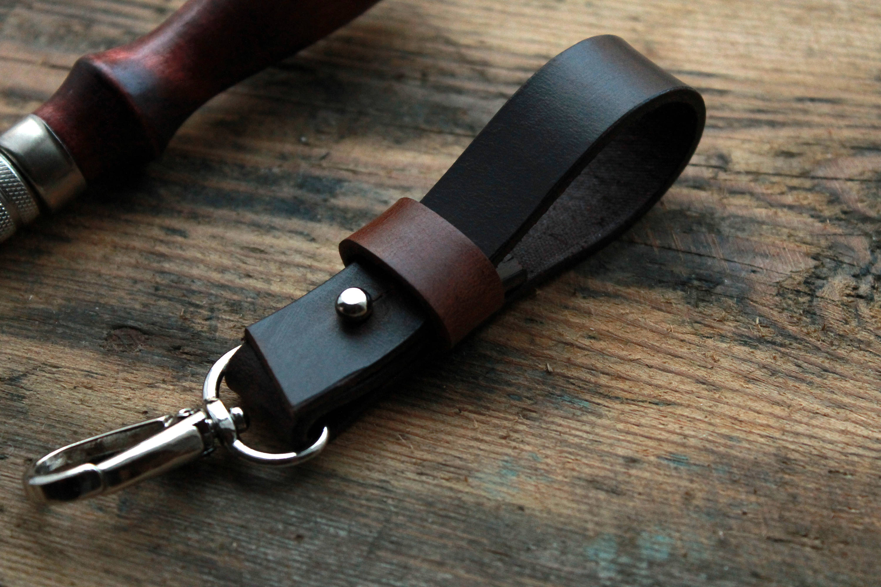 Leather Keychain, Leather Key Fob, Leather Keys Holder, Keys Holder ...