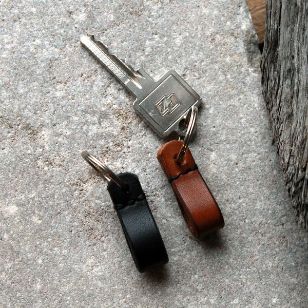 Leather Key Fob - Etsy