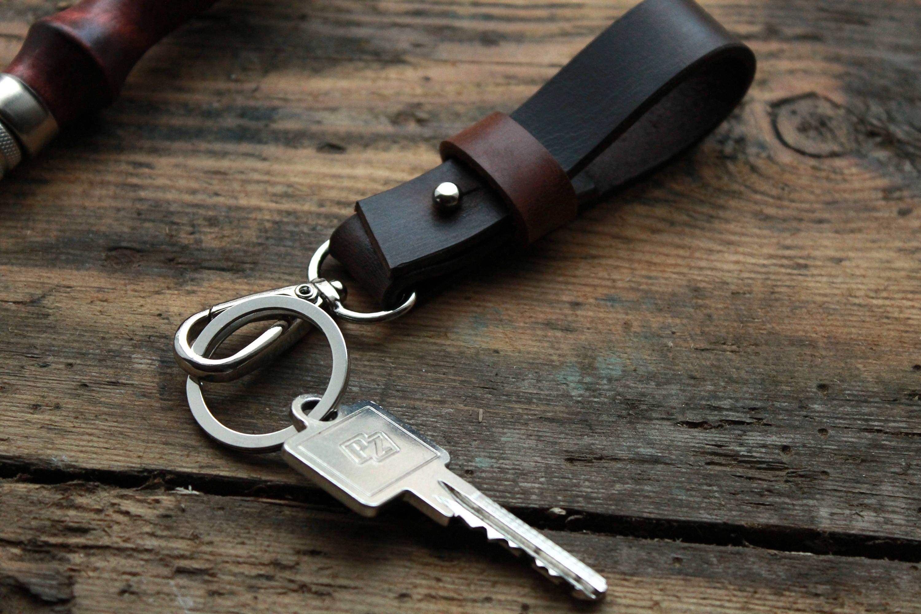 Leather Keychain Leather Key Fob Leather Keys Holder Keys - Etsy