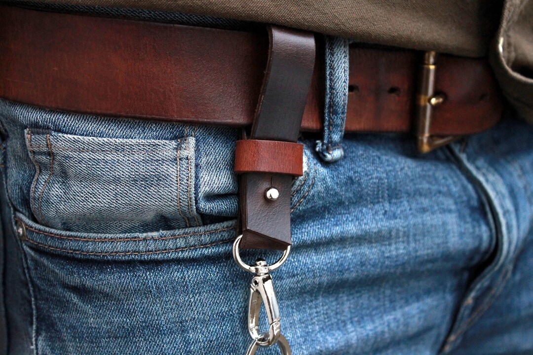 Leather Keychain, Leather Key Fob, Leather Keys Holder, Keys Holder ...