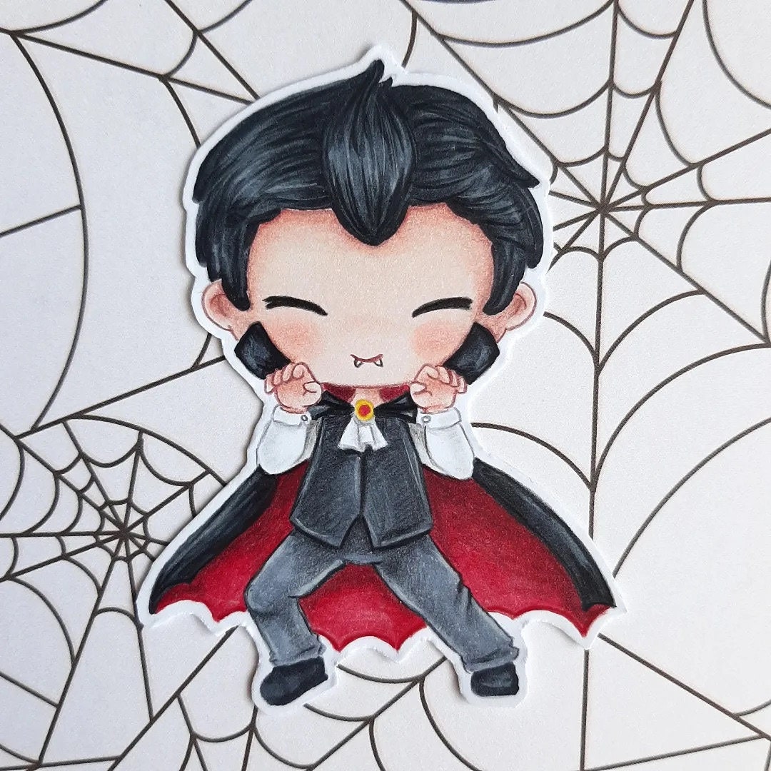 PNG Chibi Vampire. Digital Stamp Pack, Digi Stamp, Digistamp, Digital ...