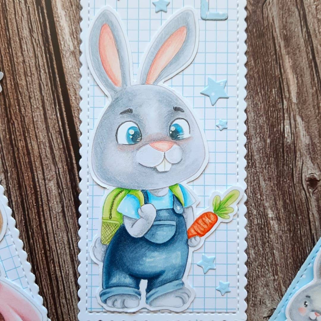 PNG Back to School: Bunny. Digital Stamps, Digi Stamp, Digistamp ...