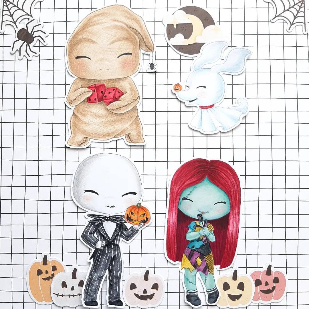 PNG Pack Chibi Nightmare. Digital Stamp, Digi Stamp, Digistamp, Digital ...