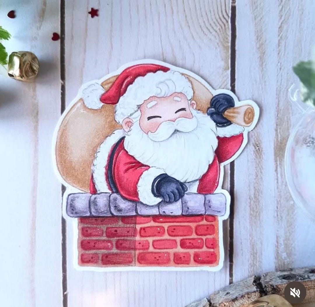 PNG Chibi Santa Claus. Digital Stamp Pack, Digi Stamp, Digistamp ...