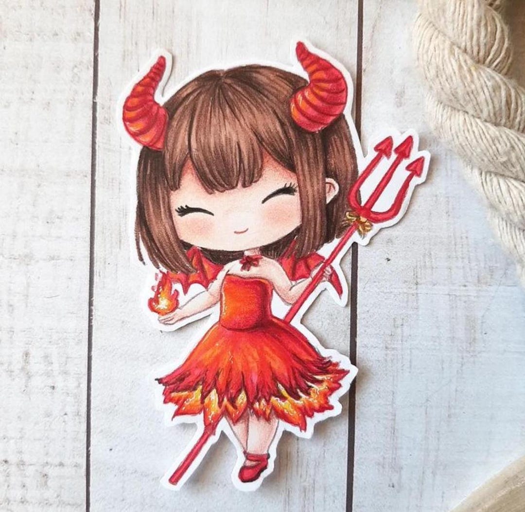 PNG Chibi Imp. Digital Stamp Pack, Digi Stamp, Digistamp, Digital Stamp ...