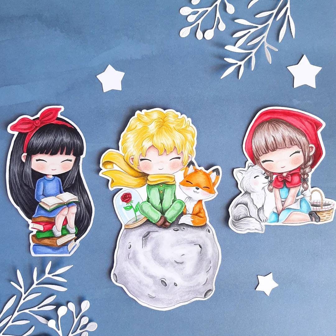 PNG Chibi Matilda. Pack Sello digital digi stamp digistamp - Etsy España