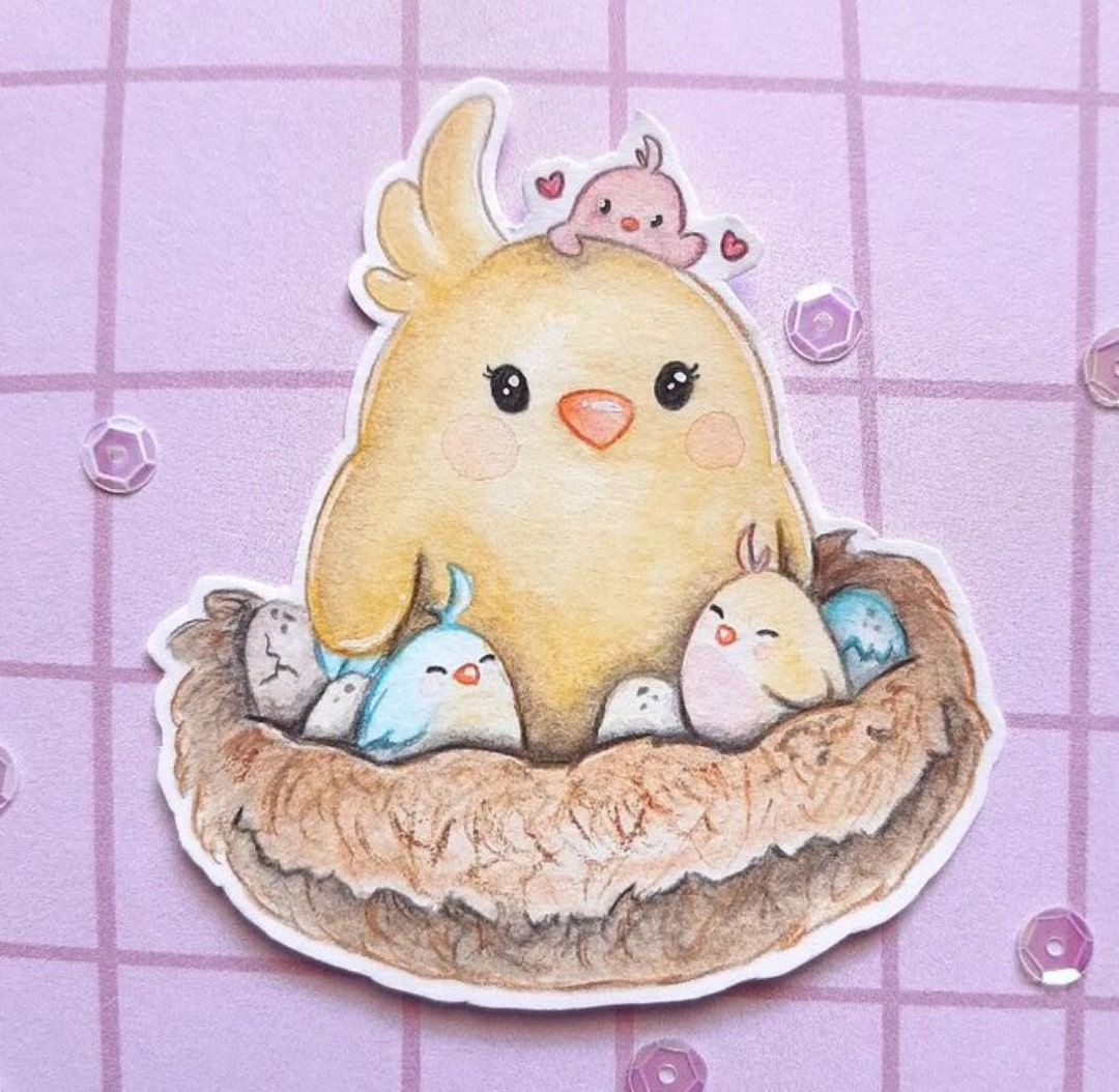 PNG Chibi Mom Chick. Digital Stamp Pack, Digi Stamp, Digistamp, Digital ...