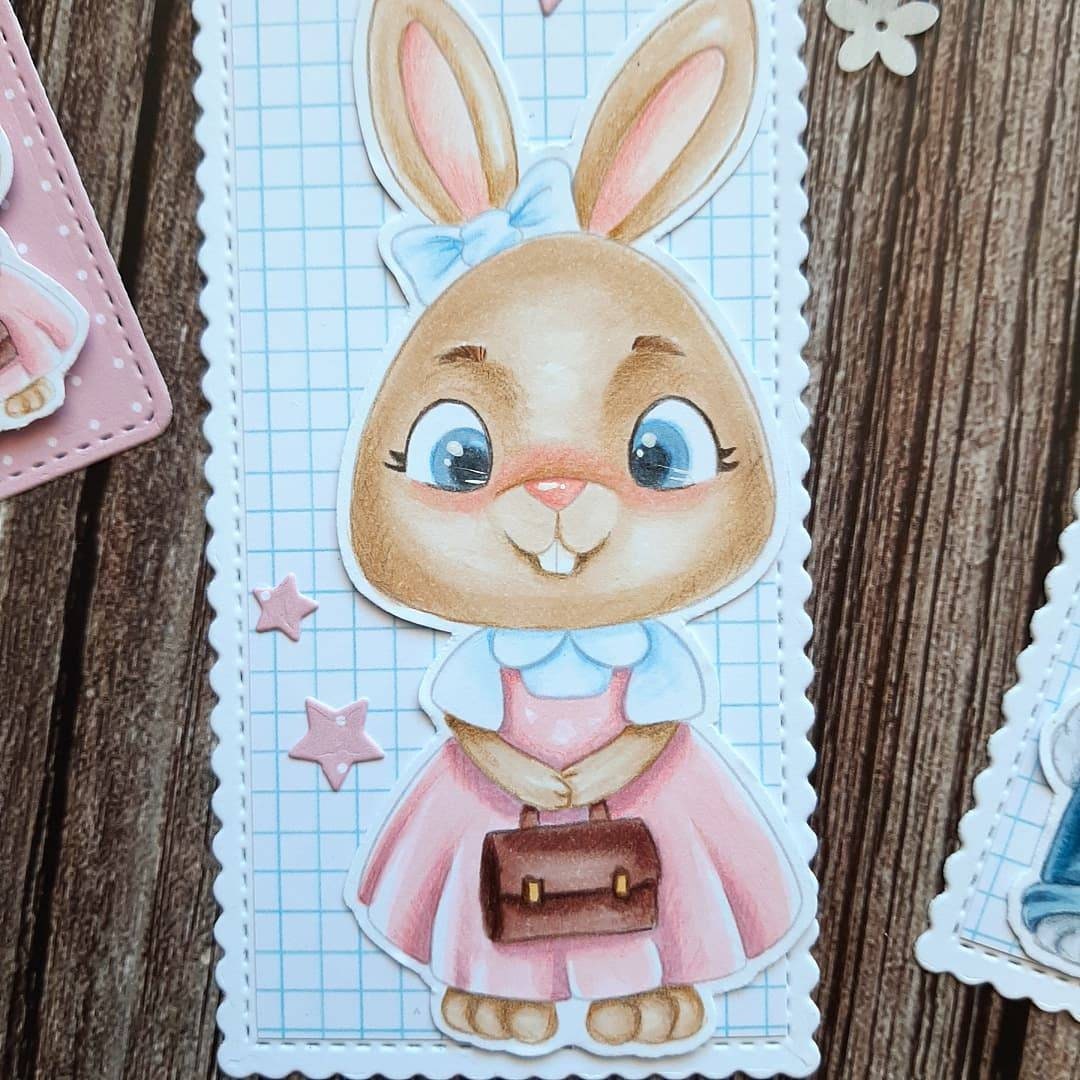 PNG Back to School: Bunny. Digital Stamps, Digi Stamp, Digistamp ...