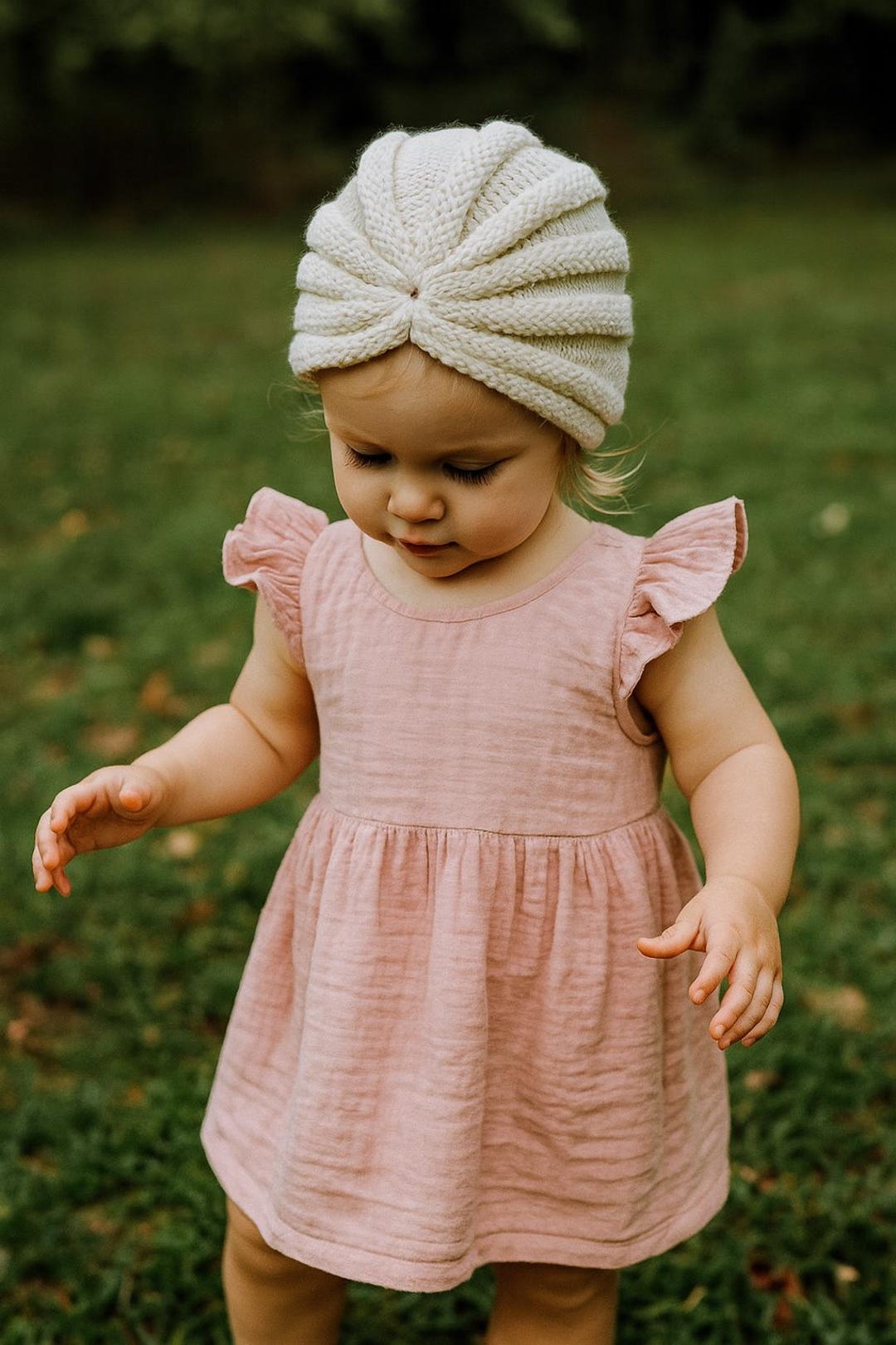 Knit Baby Turban Pattern: Easy Beginner Headwrap (PDF Pattern, 0-24 ...