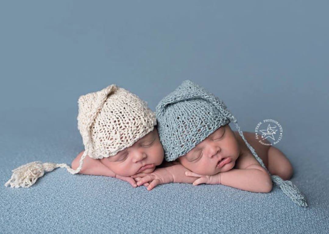 Knitting PATTERN Knitted Sleeping Hat, New Born Sleeping Cap Pattern - Etsy
