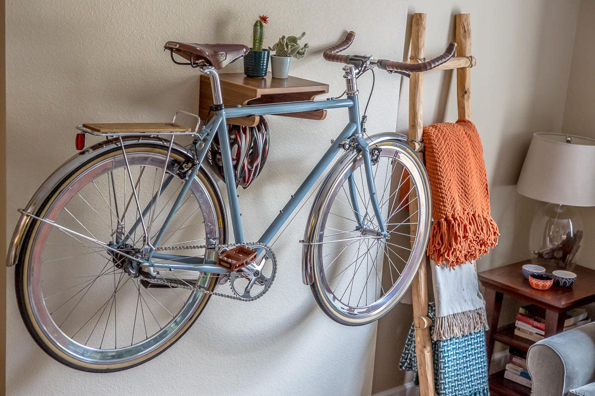 The Ram Wall Mounted Bicycle Frame Rack bike Shelf bike - Etsy