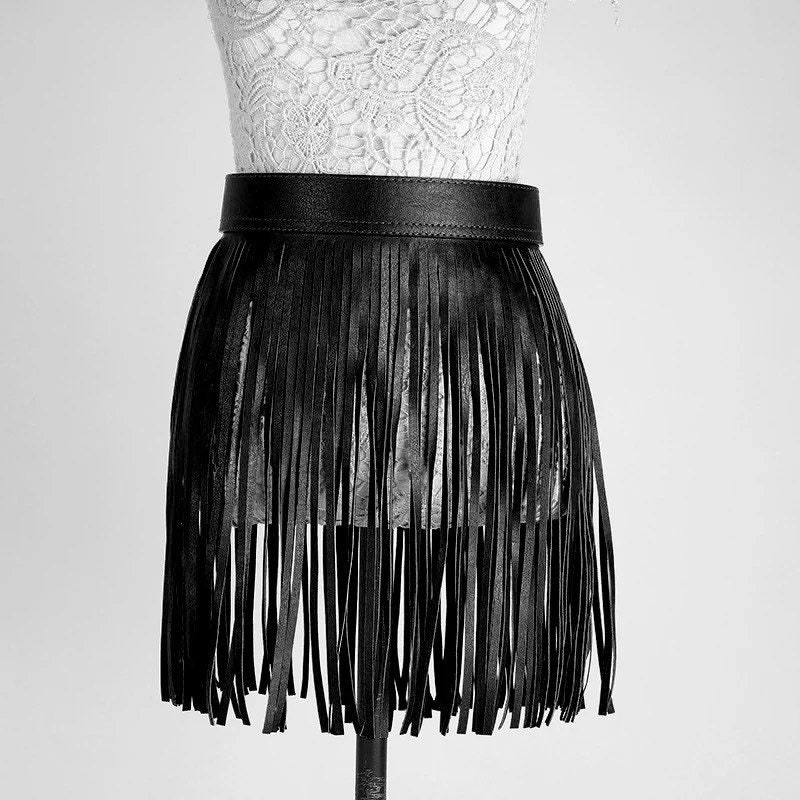 Black Harness Set Black Fringe Harness Top and Skirt - Etsy