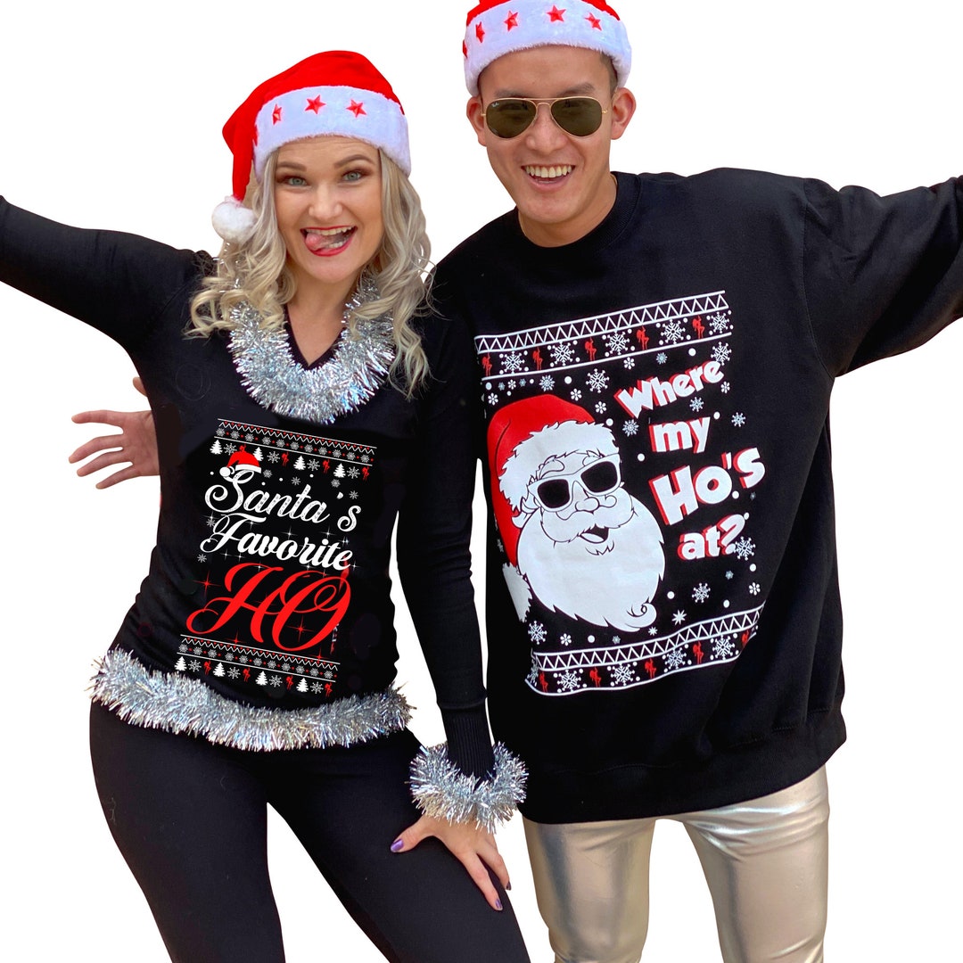 Naughty Ugly Christmas Sweater, 3D Couples Naughty Christmas Sweaters ...