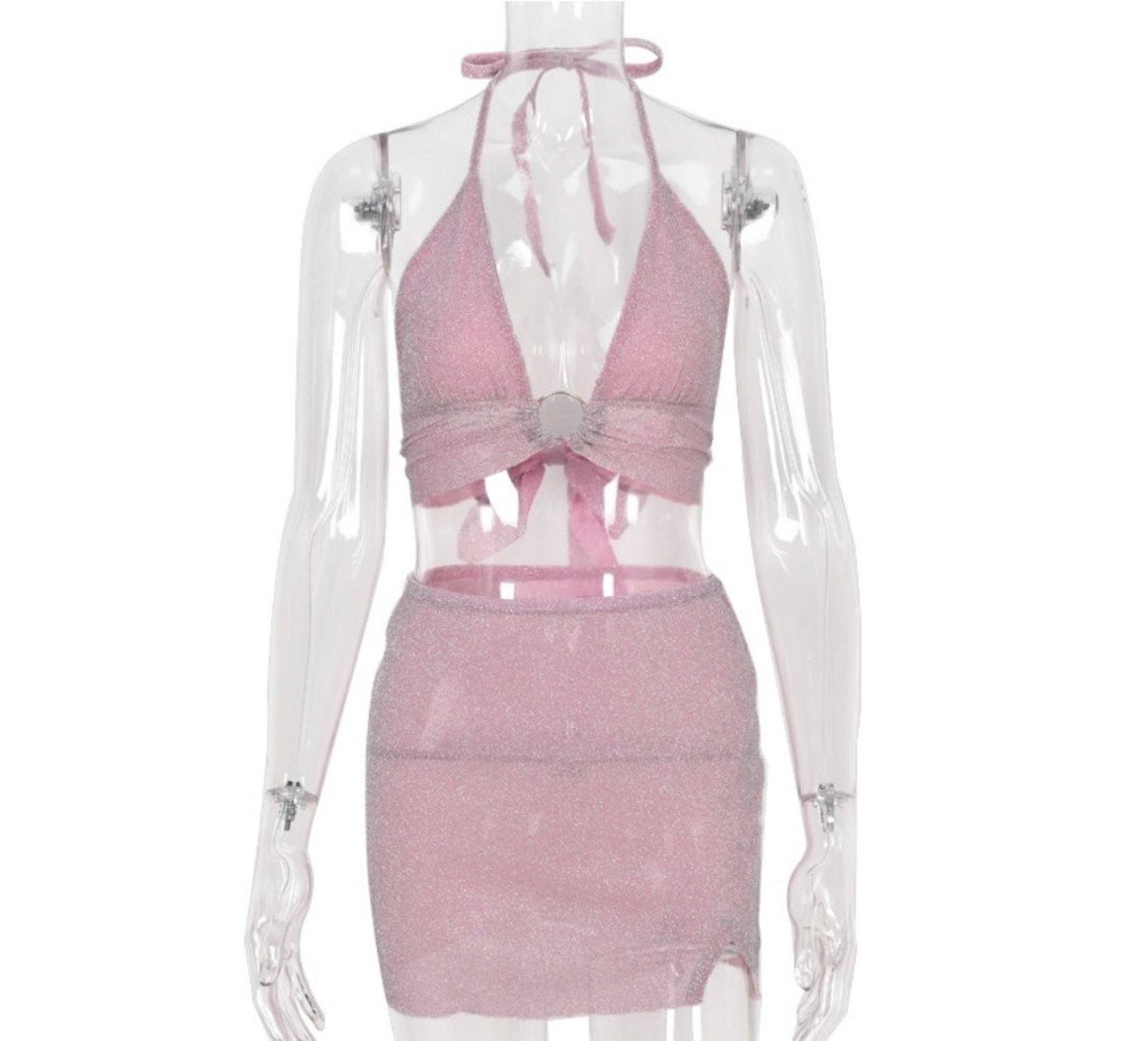 Sparkly Pink Festival Outfit Rave Outfit - Etsy