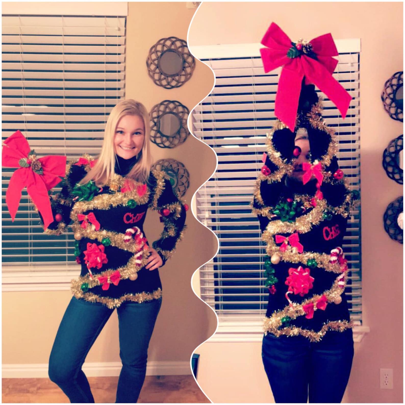 Ugly Christmas Sweater Ugly Christmas Tree Sweater 3D Womens - Etsy ...