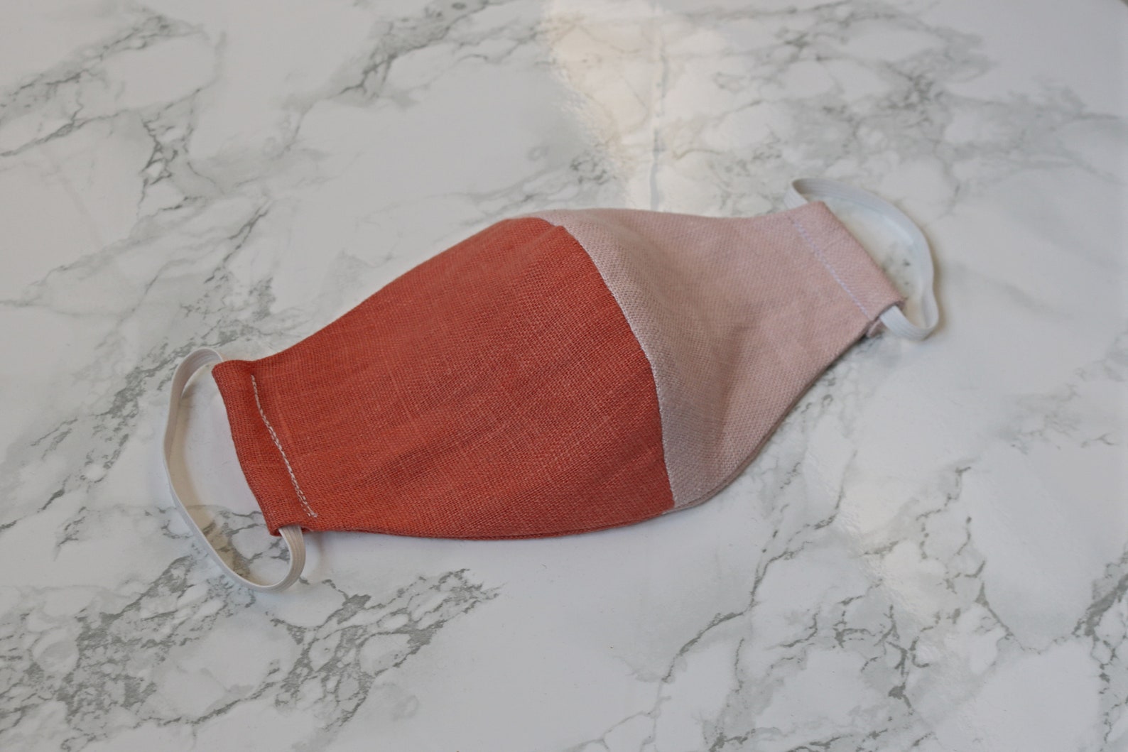 100% Linen Reusable Face Masks With Elastic // 2 Layers of - Etsy