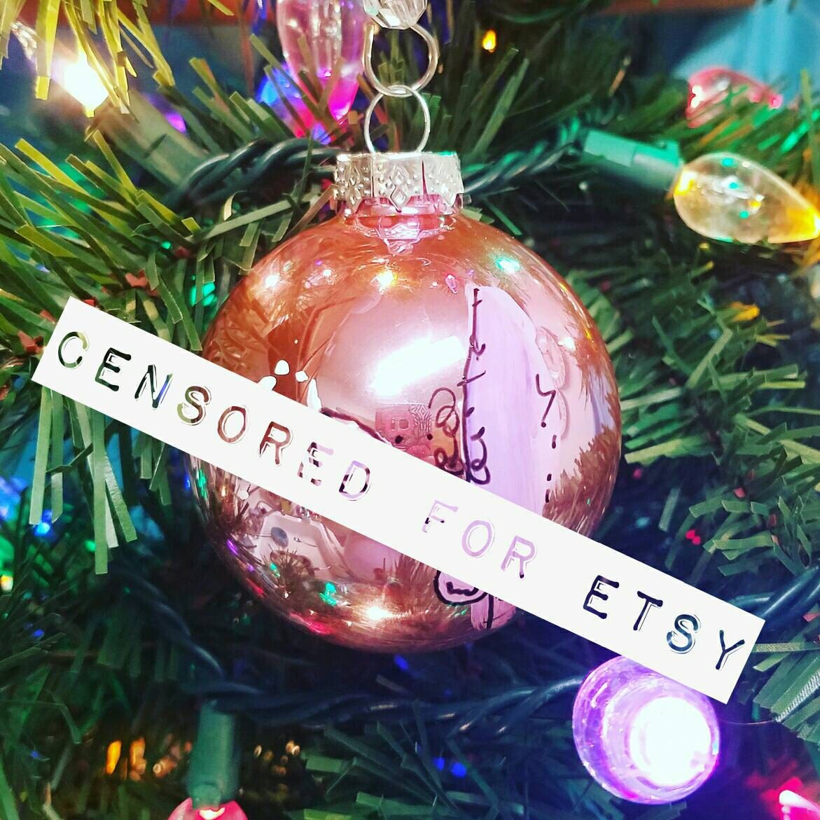 Penis Christmas Ornament Sexy Glass Christmas Ornament Hand Etsy