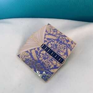 Book Enamel Pin - Spellbook Gift - Reader Enamel Pin - Book Pins ...