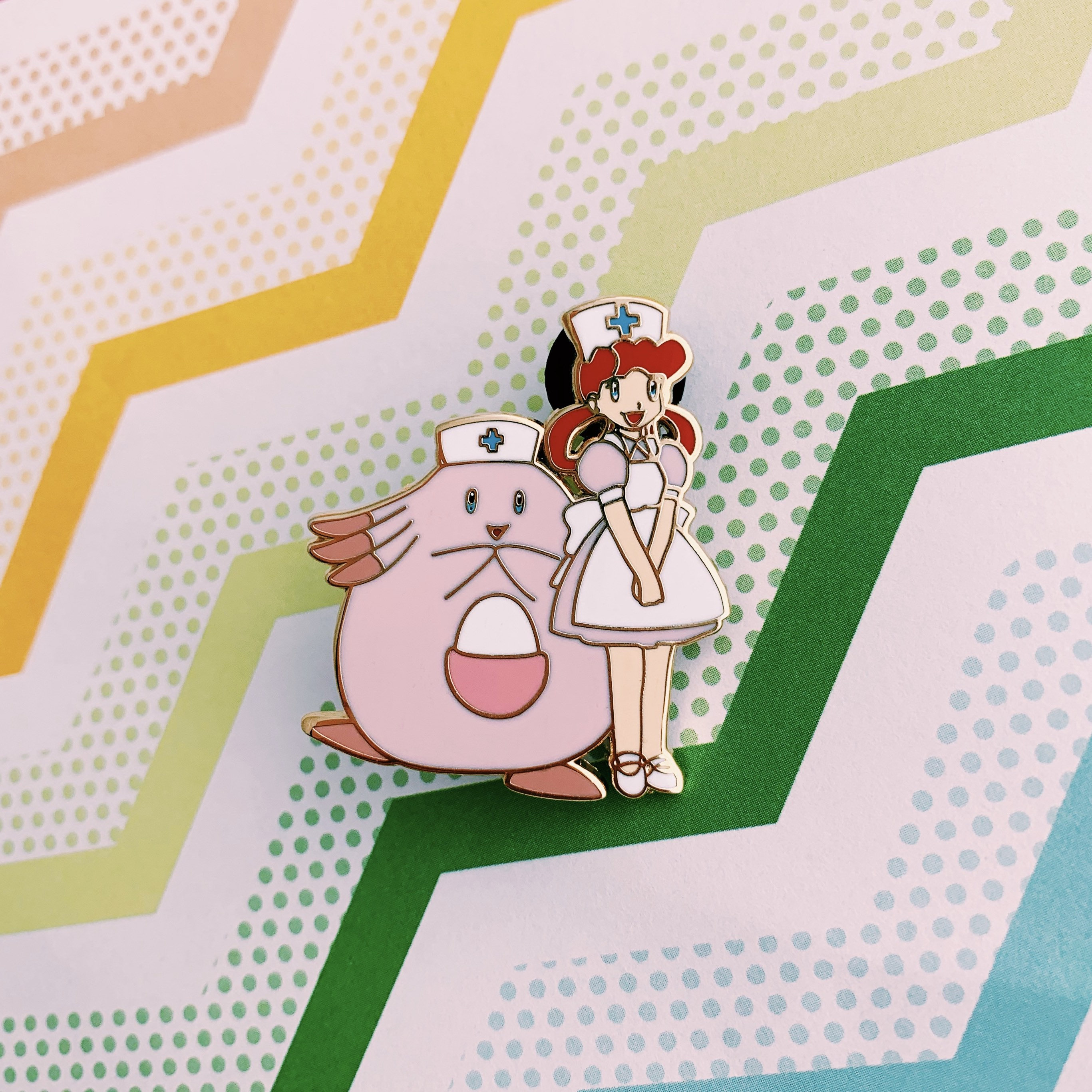 Nurse Joy Enamel Pin Chansey Pin Nurse Joy Pin Pokemon | Etsy