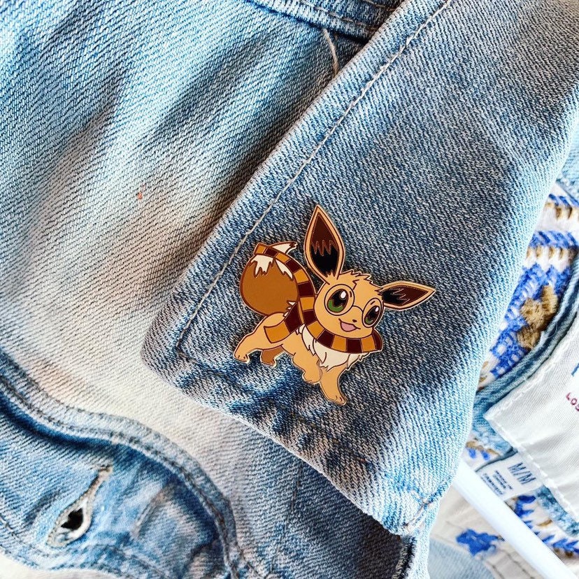 Wizard Pin Magical Eevee Wizard Evee Pin Backpack Pin - Etsy