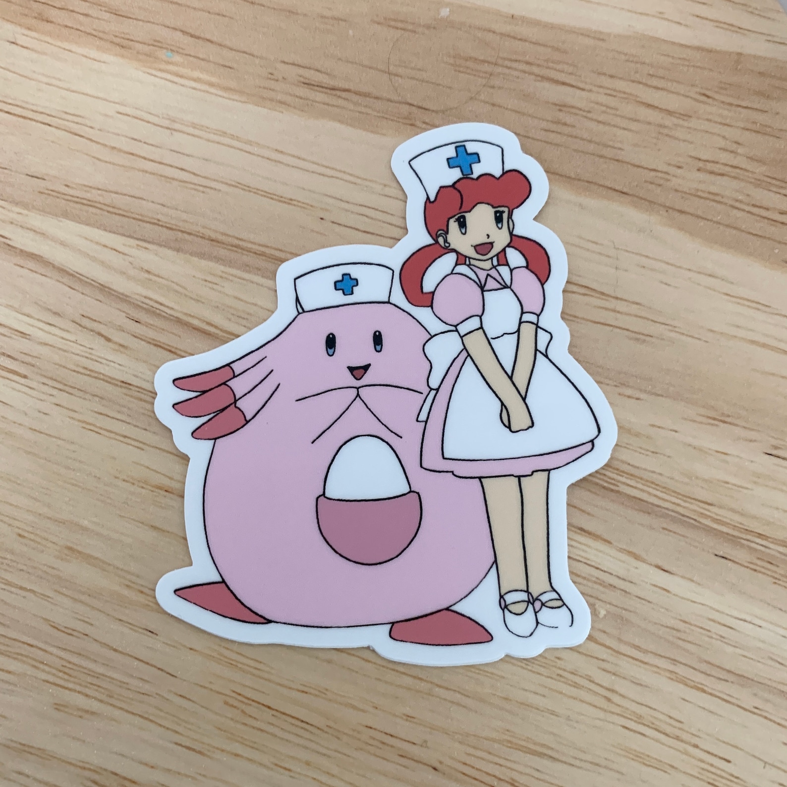 Pokemon Sticker BUNDLE Nurse Joy Sticker Chansey Sticker - Etsy