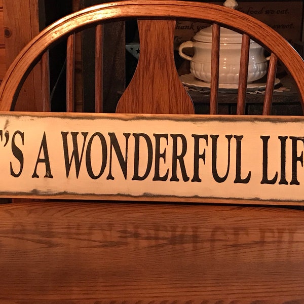 Wonderful Life Sign - Etsy
