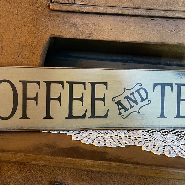 Coffee and Tea Sign - Etsy