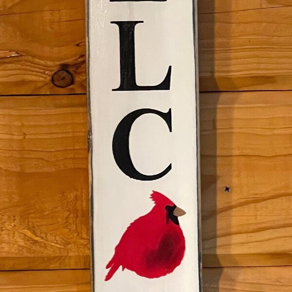 Cardinal Welcome Sign - Etsy