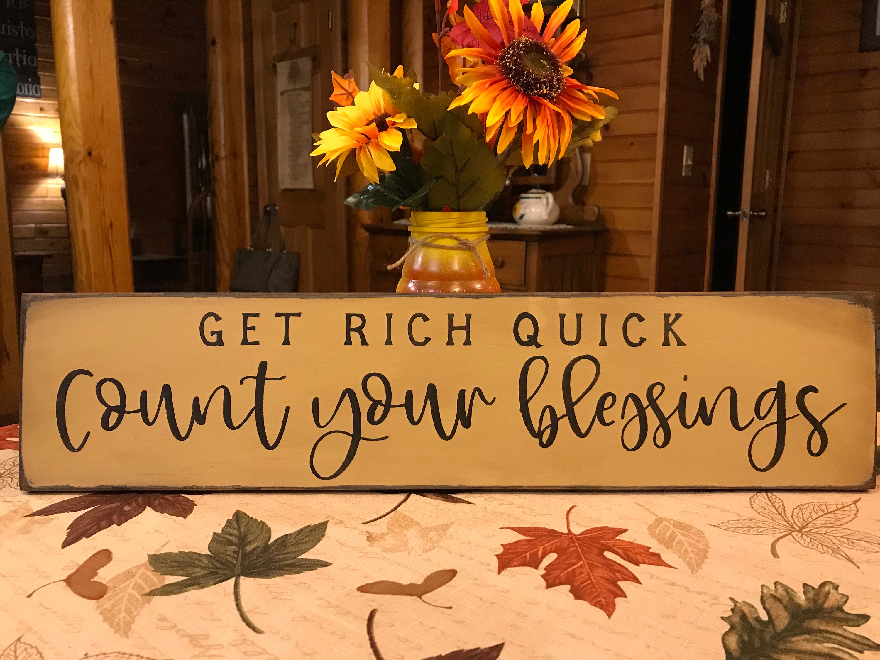 Count Your Blessings Sign