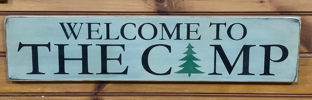 Welcome to the Camp 24 Sign - Etsy