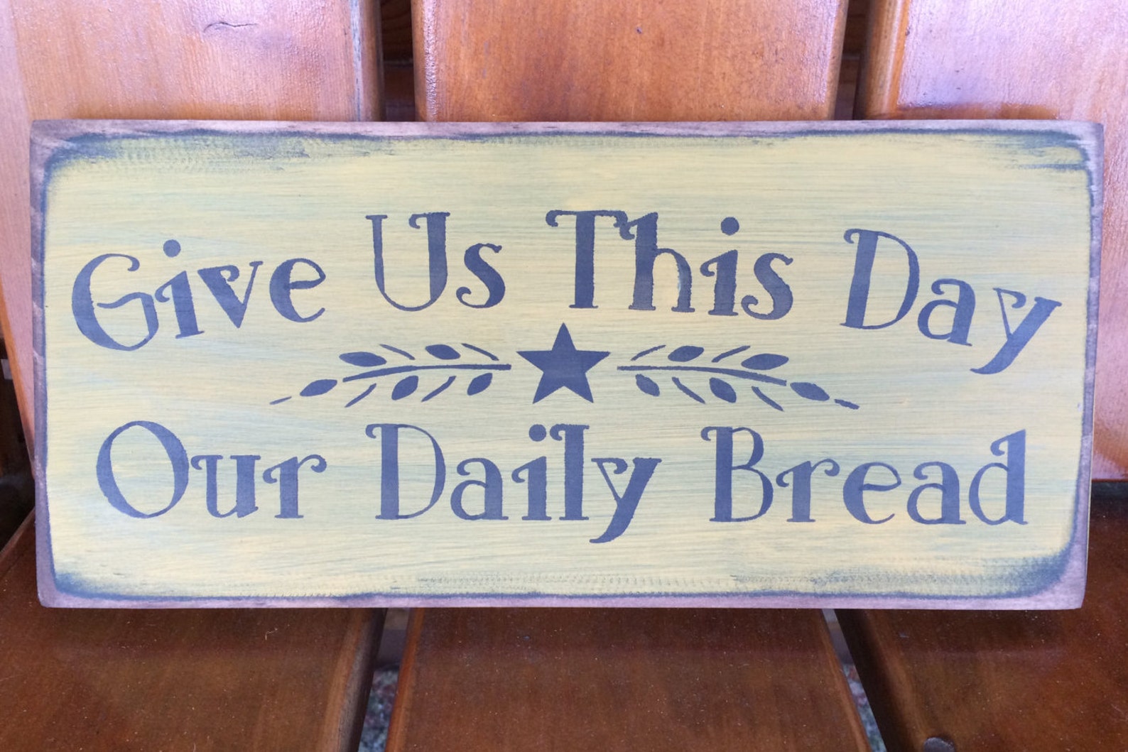 Give Us This Day Our Daily Bread Sign Measures Approx. - Etsy