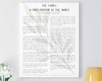 The Family: A Proclamation to the World MEMORIZE IT - Etsy