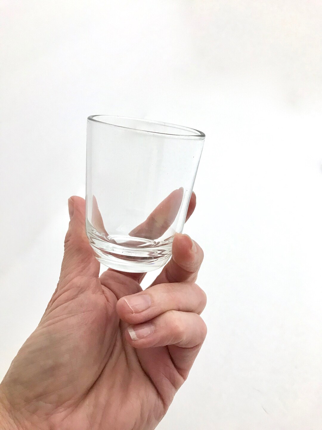 Small Craft Jars Cups or Glasses in Clear Glass set of 2: - Etsy