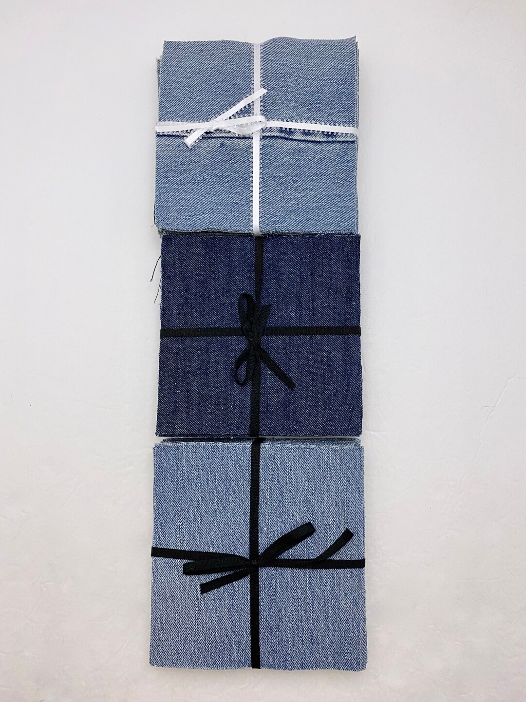 Lot of 24 Denim Squares for Quilting, 6" X 6" Denim Squares, Pre-cut ...