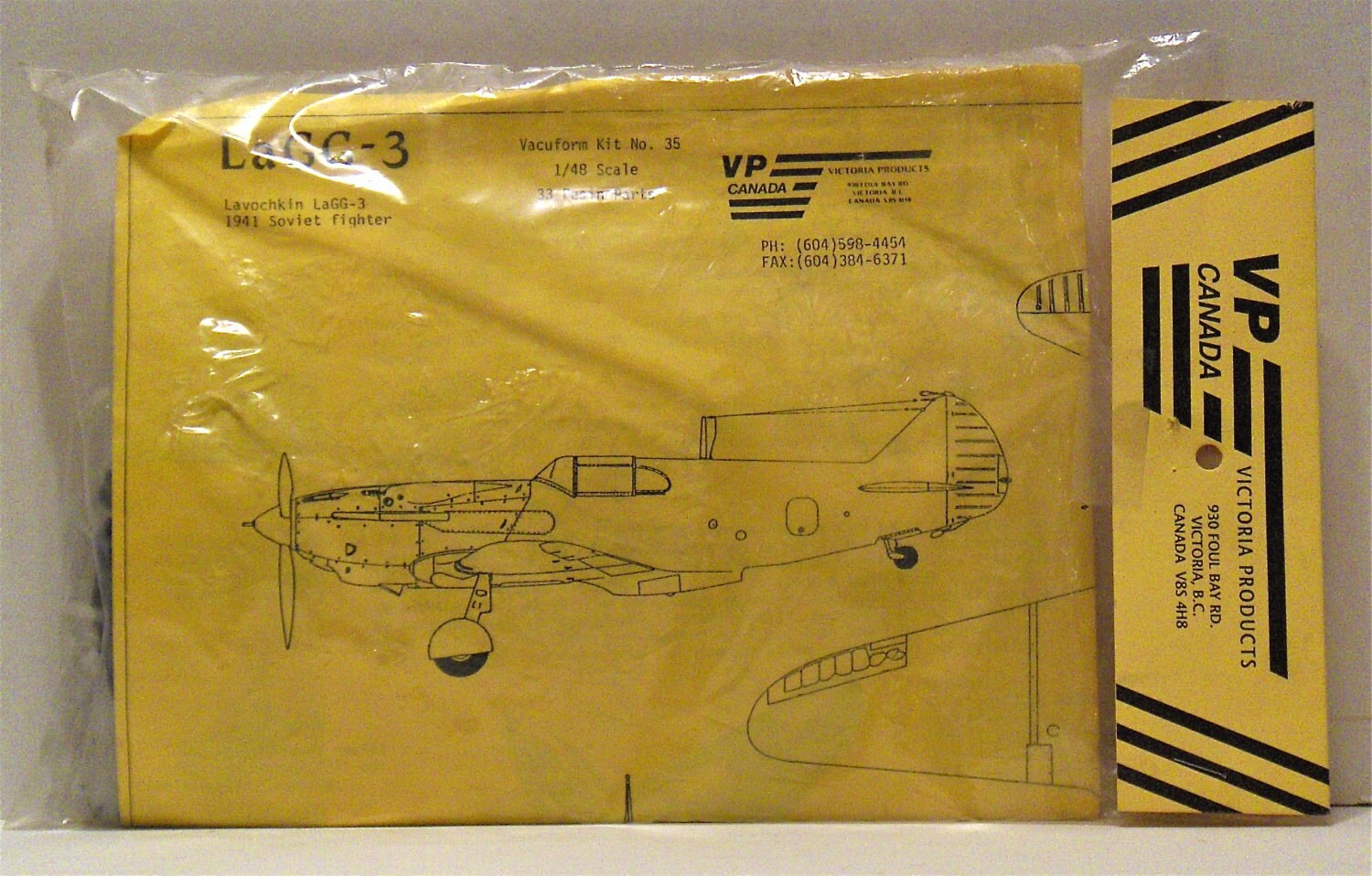 Victoria Products Vacuum Form Airplane Kit of a 'lavochkin - Etsy