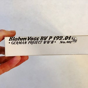 Planet Models, Mixed Media Model Aircraft Kit of a 'blohm Voss BV P192 ...