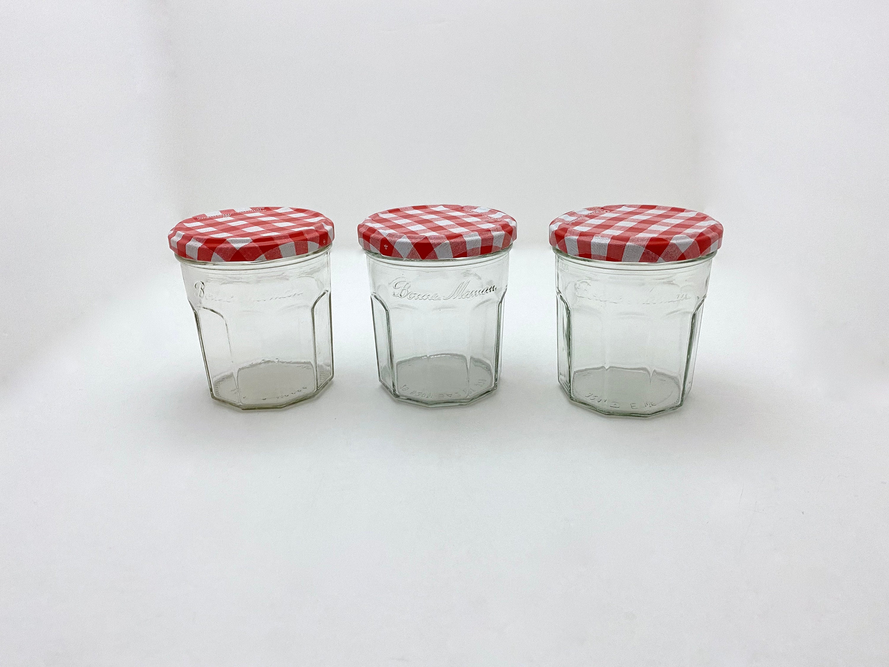 Large Glass Jam Jars by Bonne Maman in Clear Glass for Candle | Etsy