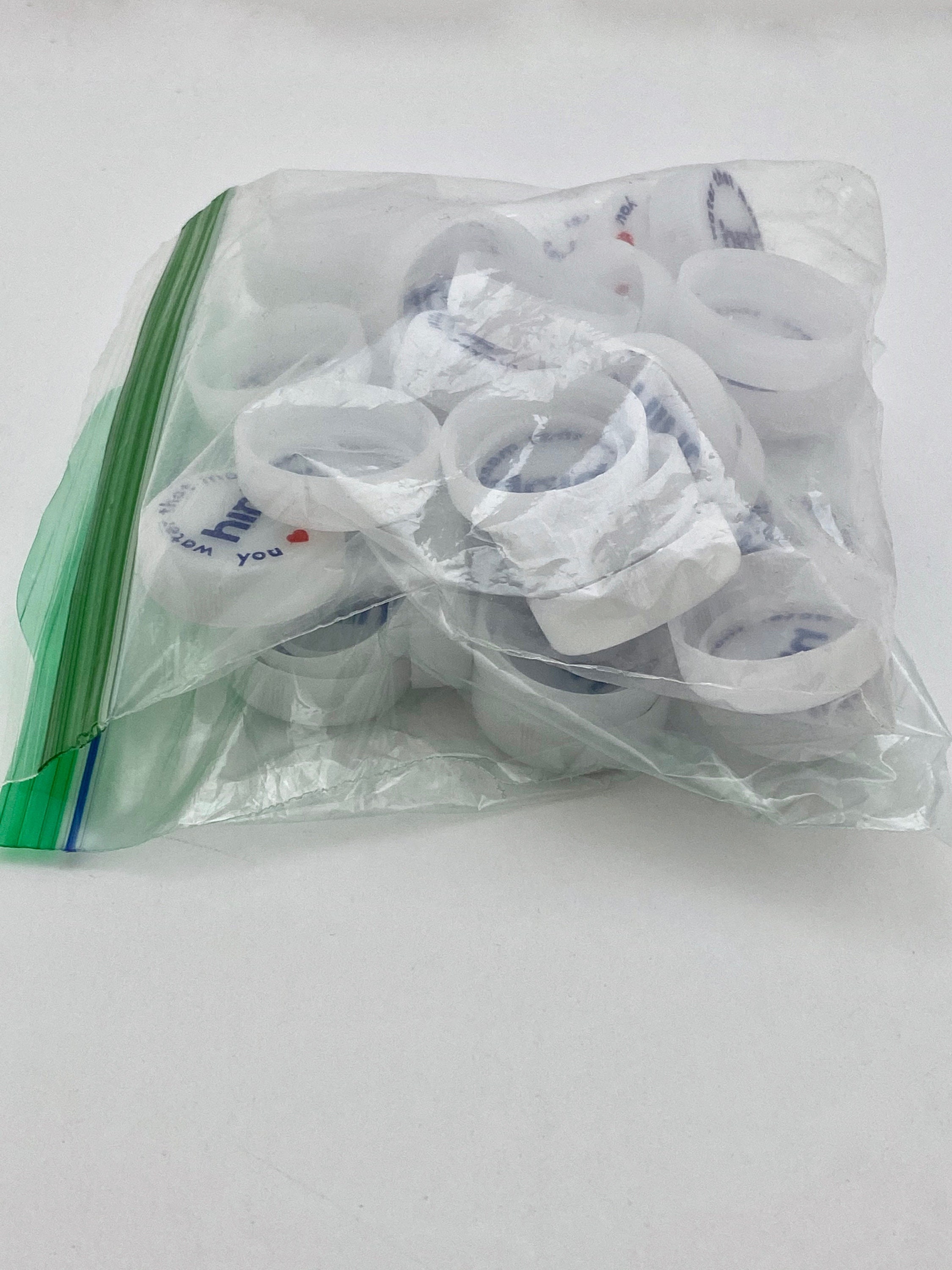 Up-cycled Plastic Caps From Hint Water in Clear Plastic for | Etsy