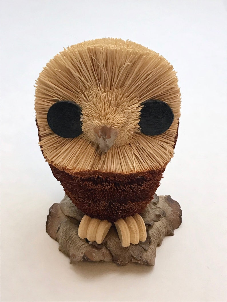 VINTAGE Pinecone Owl Figurine, Handmade From a Pinecone, Great Gift for ...