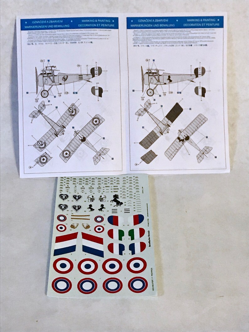 Scale Model Kit by Eduard Profipack of a 'nieuport Ni 17', 1:48 Scale ...