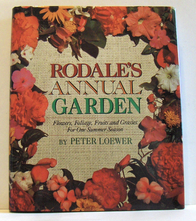 VINTAGE Hardback Book Rodale's Annual Garden Flowers | Etsy