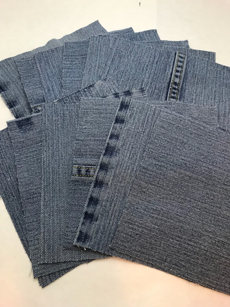 Lot of 24 Denim Squares for Quilting 6 x 6 Denim - Etsy.de